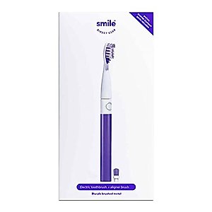 SmileDirectClub Electric Toothbrush Club Edition with Aligner Brush Head and 3-in-1 Travel Case, Mirror Mount, and Stand, Blurple