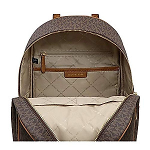 MICHAEL Michael Kors Abbey Jet Set Large Leather Backpack (Brown 2020)