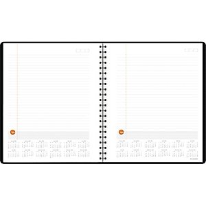Planning Notebook by AT-A-GLANCE, Undated, 8-1/2" x 11", Large, Plan. Write. Remember., with Reference Calendars, Black (70620905)