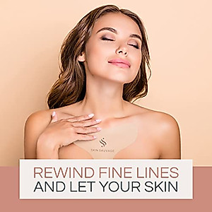 Neck and Chest Wrinkle Patches - Anti-Aging Skin Firming Lift to Moisturize Fine Lines & Sagging Prevention - Skin-Safe Silicone Skin Care pads - Reusable Overnight Smoother for Neck & Cleavage Decolletage