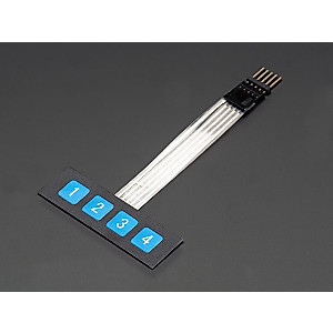 Adafruit Membrane 1x4 Keypad + Extras [ADA1332]