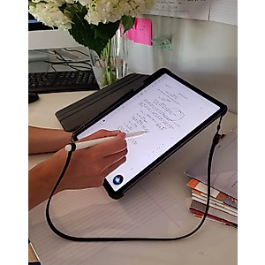 ZoopLoop Black Silicone Scratchproof 20.75in Tether for Digital Electronic Styluses (Diameter Range: 0.27-0.37in) - Secure Stylus to Tablet Case - Tablet Pencil Holder Accessory