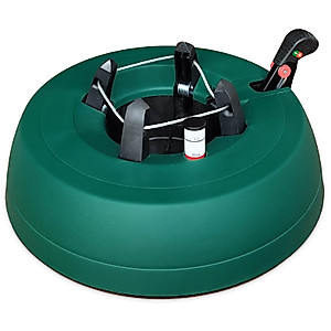 Leejec Christmas Tree Stand with Water Reservoir, Fast Clamped 10 Ft Real Tree with 5.5" Diameter, Water Level Indicator Equipped, No Assembly Required