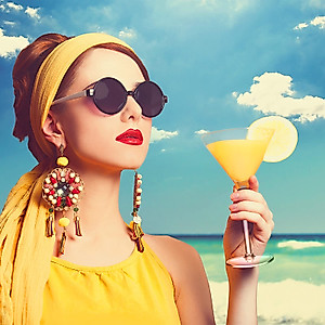 Plastic Martini Glasses 10 oz Acrylic Unbreakable Cocktail Glasses Plastic Cups Dessert Cocktail Cups Drinkware Drink Glassware for Mousse Home Bar Restaurant Wedding Festival Party Supply (12 Pieces)