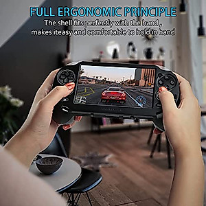 Sedicoca Trigger Hand Grip Shell Controller Protective Case with L2 R2 Trigger Button Grip Shell Controller Protective Case for Playstation PS Vita 1000 Black