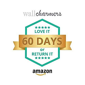 Wall Charmers Rustic Wall Clock, Real Wood with Metal Numbers Handmade Farmhouse Clock for Wall, Large Easy to Read Beach Wall Clock, 18 Inches, Size,