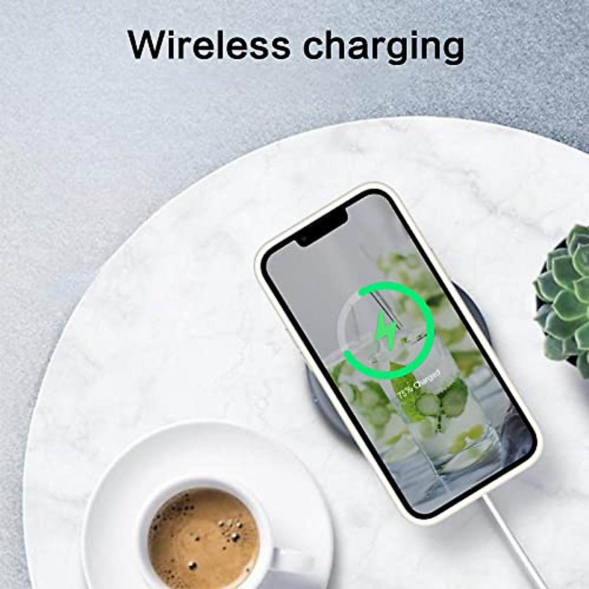 BENTOBEN for iPhone 13 Case, Phone Case iPhone 13, Soft Silicone Gel Rubber Bumper Microfiber Lining Hard Back Shockproof Protective Phone Cover for iPhone 13 6.1", Antique White