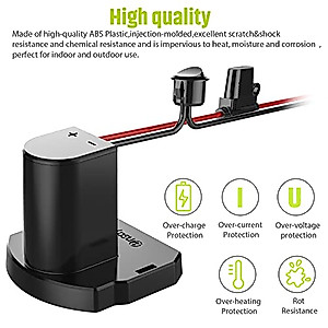 Power Wheel Adapter with Fuse & Switch, Secure Battery Adapter for Ryobi 18V ONE+ Lithium Battery, with 12 Gauge Wire, Good Power Convertor for DIY Ride On Truck, Robotics, RC Toys and Work Lights