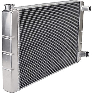 Speedway Motors 28-Inch Double Pass Aluminum Racing Radiator, S/B Chevy, Furnace-Brazed for Durability, Superior Performance, Double Pass Design with 2.25" Core, Efficient 1" Aluminum Tubes