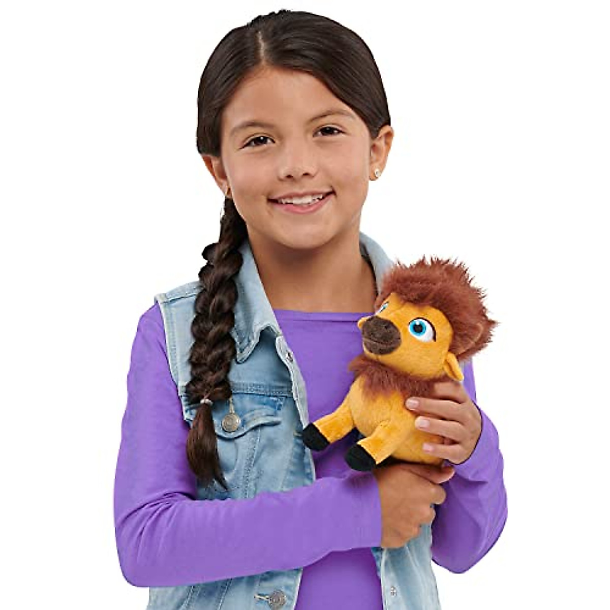 Netflix Ridley Jones 8-Inch Collectible Plush Stuffed Animal, Fred, Bison, Soft Plushie, Kids Toys for Ages 3 Up by Just Play