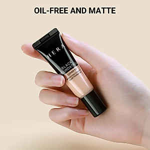 HERA Black Foundation Matte Makeup, Longwear and Oil-free, Jennie Picked Lightweight Cover Fit Liquid Concealer Foundation by Amorepacific (21N1, 0.33 FL OZ)