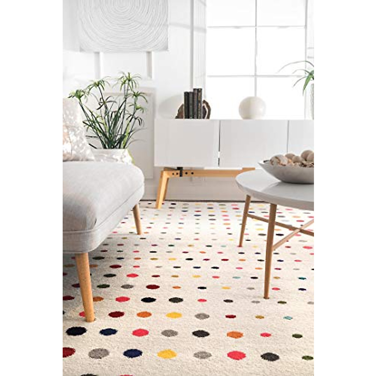 nuLOOM Dorie Dots Area Rug, 5' x 8', Multi