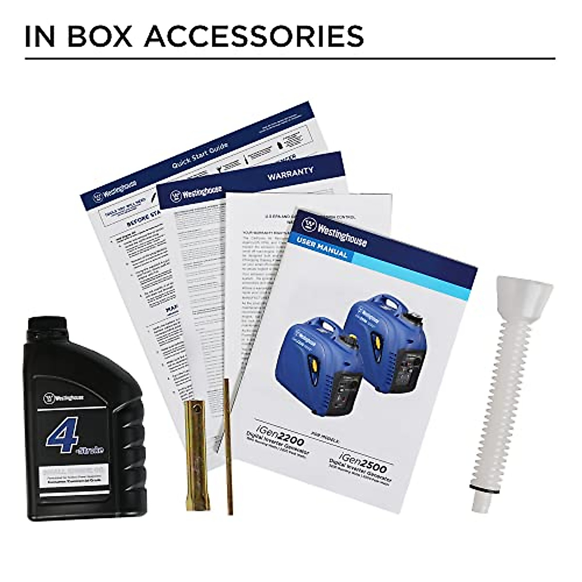 Westinghouse Outdoor Power Equipment 2200 Peak Watt Super Quiet & Lightweight Portable Inverter Generator, Gas Powered, Parallel Capable, Long Run Time