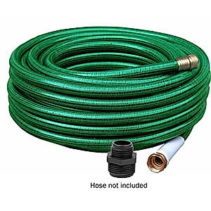 Little Giant GH-1 1-Inch MNPT by 0.75-Inch GHT Garden Hose Reducer/Adapter for Sump, Utility, Pond or Hydroponic Pumps, Black, 599030