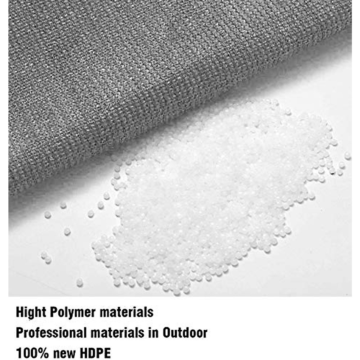 Rectangle Sun Shade Sail Canopy, 6' x 8' Patio Shade Cloth Outdoor Cover - Sunshade Fabric Awning Shelter for Pergola Backyard Garden Carport (Grey)