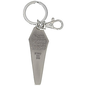 Nightmare Before Christmas Jack in Coffin Pewter Key Ring,Multi-colored,3"