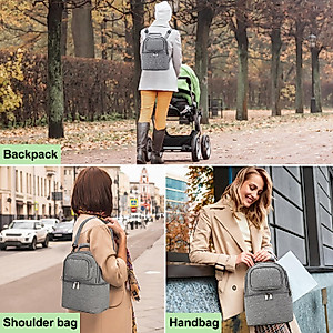 Breastmilk Cooler Bag with Ice Pack Bottle Cooler Bag for Baby Milk Breast Pump Bag with Cooler Double Deck Breast Milk Storage Bag for Breastfeeding Nursing Daycare Insulated Lunch Bag with Strap