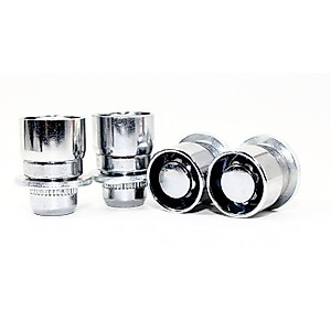 Set of 4 12x1.5 Veritek OE 1.47 Inch Mag Factory Style Replacement Chrome Lug Nut Wheel Locks with 2 Zinc Keys for Factory Wheels VPE-45700N2CH