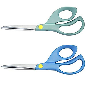 YAZEMKEL Left-Hand Scissors Stainless Steel 3-Pack, 8 inch