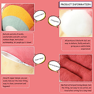 Semi-enclosed seat cushion, Semi-surrounded non-slip cushion, office chair cushion, dormitory seat cushion, integrated backrest cushion, Suitable for sofas, floors, etc, 45cm/17.71 inches Long