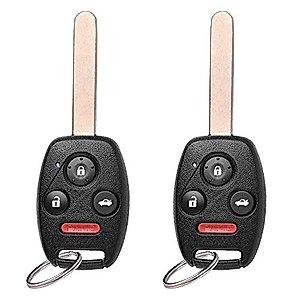 BESTHA 2 Key Fob Replacement OUCG8D-380H-A 35111-SHJ-305 Compatible for Honda Accord 2003 2004 2005 2006 2007 Keyless Entry Remote Uncut Head Control with 46 CHIP