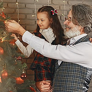 Christmas Clips Kit Toddler Girls Xmas Holiday Hair Bows Barrettes Bulk Kids Glitter Santa Antler Gingerbread Bowknot Hair Pins Cute Costume Accessories Little Baby Girls New Year Favor Gifts