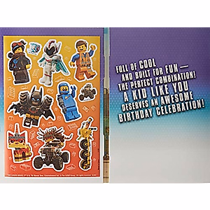 Hallmark LEGO Birthday Card with Stickers (Still Awesome)
