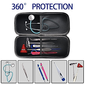 Personalized Stethoscope Case Custom Name Lightweight Hard Travel Case Organizer with Mesh Pocket for Nurse Accessories Customized Nurses Week Gift for Nurse Doctor Medical Assistant