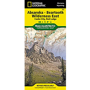 Absaroka-Beartooth Wilderness East Map [Cooke City, Red Lodge] (National Geographic Trails Illustrated Map, 722)