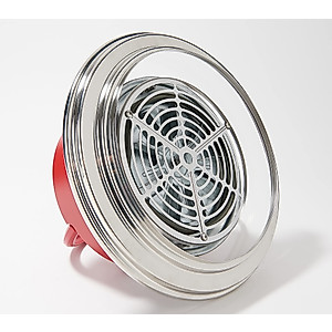 Cook's Essentials Air Fryer Lid for Pots, Pans & Pressure Cooker (Renewed), Red