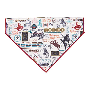 Hooey Nomad Dog Bandana, Polyester Dog Bandana with Graphic-Inspired Prints, Hooey Rodeo