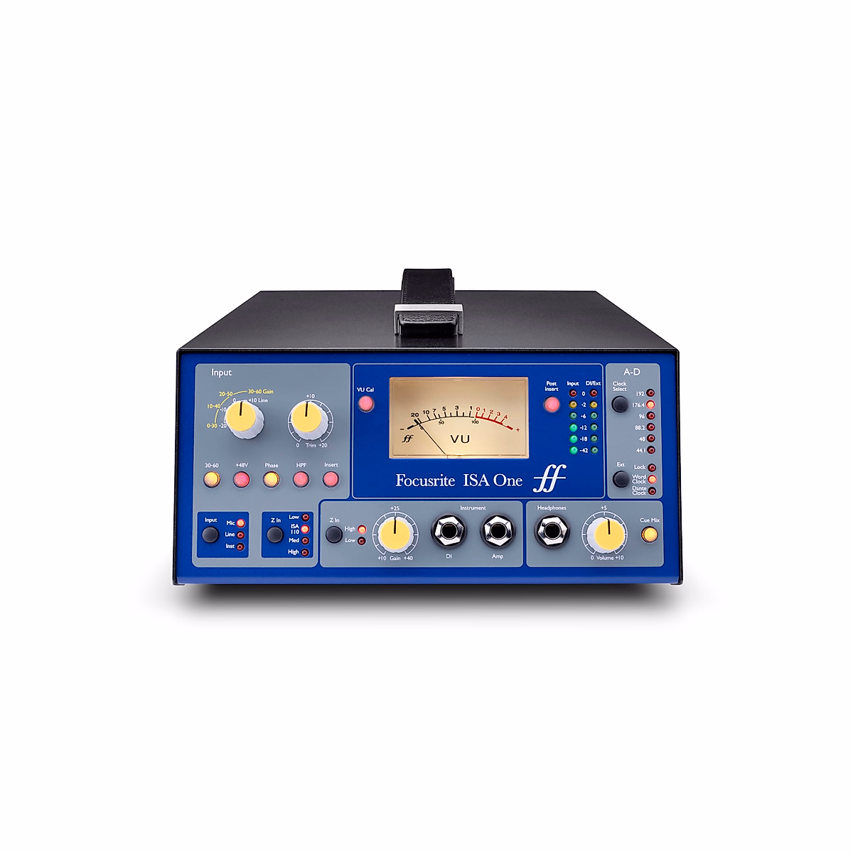 Focusrite ISA One Heritage mic pre with independent DI, variable impedance selector and independent headphone amp