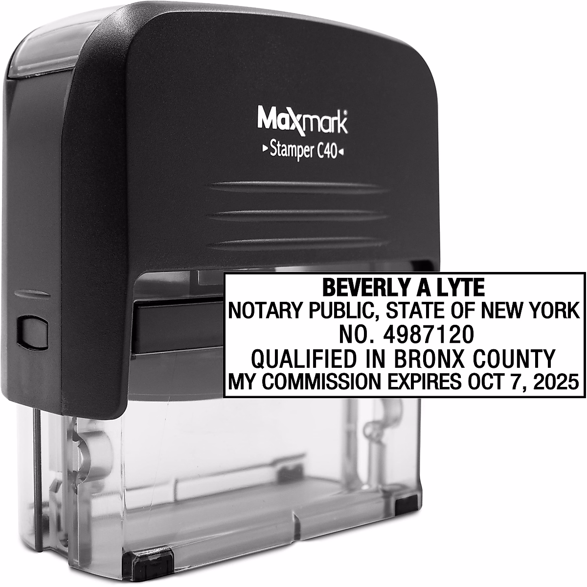 MaxMark Notary Stamp for State of New York- Self Inking Stamp