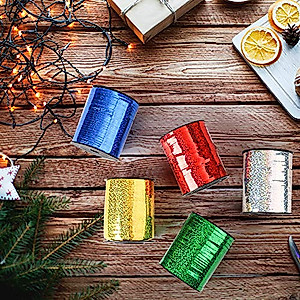 500 Yards Silver Shiny Curling Ribbon Metallic Balloon Roll for Party Festival Art Craft Decor,Florists, Weddings, Crafts and Gift wrap. (Blue)