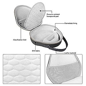 Pinson Hard Carrying Travel Case for AirPod Max Headphones, with Silicone Earpads Cover for AirPod Max (Black)