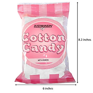 JUSTHANGIN' Cotton Candy Gourmet 4-Pack Box 16 oz Total (Wedding Cake)
