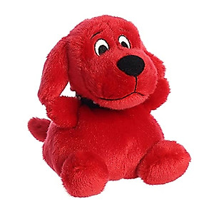 Aurora® Playful Clifford® Palm Pal™ Clifford Stuffed Animal - Childhood Nostalgia - Lasting Companionship - Red 5 Inches