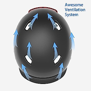 Smart4u SH50U Smart Bike Helmet with Light, Bicycle Helmet with Rear Light | Brake Warning Light | Fall Detection, CPSC Certified, Bike Helmet for Adults Men Women, Bicycle Helmet for Urban Commuter