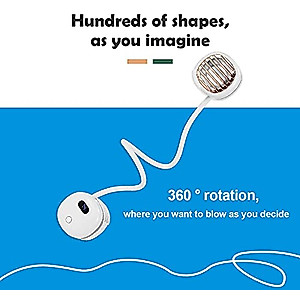 Genround Changeable Neck Fan, Portable Hanging Neck Fan Neck Air Conditioner Pocket Sized Hands Free With Display for GYM Camping Hiking Outdoor Travel