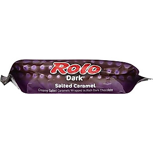 ROLO Creamy Salted Caramels Wrapped in Dark Chocolate Candy, Gluten Free, Individually Wrapped, 10.1 oz Share Pack