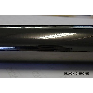 VViViD Standard Gloss Chrome Black Vinyl Wrap Adhesive Film Roll (1.5ft x 5ft)