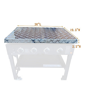 Qingzhug Aluminum Griddle Cover 28 Inch Works for Black Stone Grille Cover,Blackstone lid Camp Chef Cover, Camp Chef Griddle Cover, Blackstone 28 inch Griddle Accessories