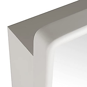 16'' W 24'' H Wood Framed Medicine Cabinet Organizer with Mirror Surface Mounting or in-Wall Installation (White)