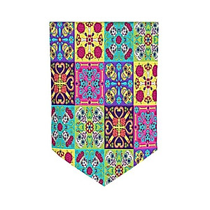 Mexican Talavera Tile Pattern Premium Garden Flags - Garden Decoration Flags/Yard Decoration Flags/Outdoor Garden Flags/Two Shapes Available