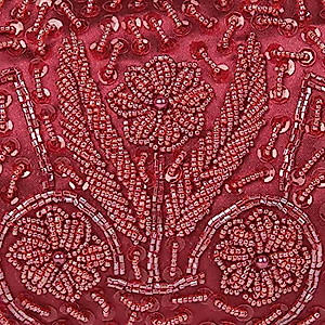 Lady Wallet DAMSIL Fashion Women Evening Bag Fashion Clutch Bag Party Purse Wallet (Color : Wine Red)