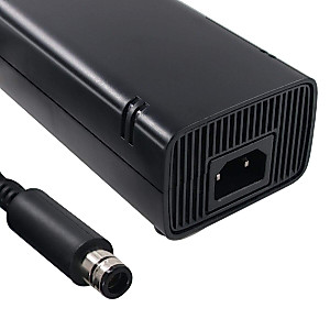 Replacement Charger for Xbox 360 E Power Supply, Power Supply Cord AC Adapter Replacement Charger Fit for Xbox 360 E