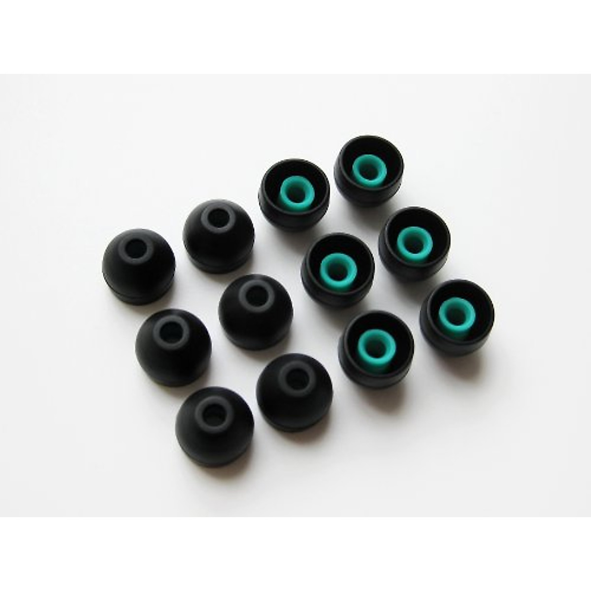 12 pcs (M) Medium Hybrid Replacement Set Earbuds Eartips Compatible with Sony XBA, MDR and DR Series in-Ear Earphone Headsets