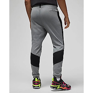 Nike Jordan Dri-FIT Sport Air Men's Statement Pants (as1, Alpha, l, Regular, Regular, Carbon Heather/Black/Black, Regular)