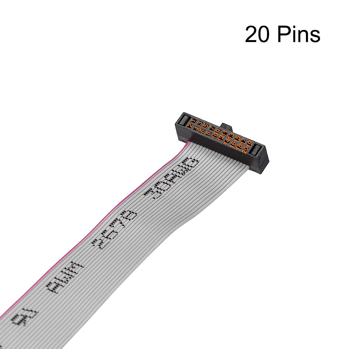 uxcell IDC Wire Flat Ribbon Cable FC/FC Female Connector A-Type 20Pins 1.27mm Pitch 20cm Length