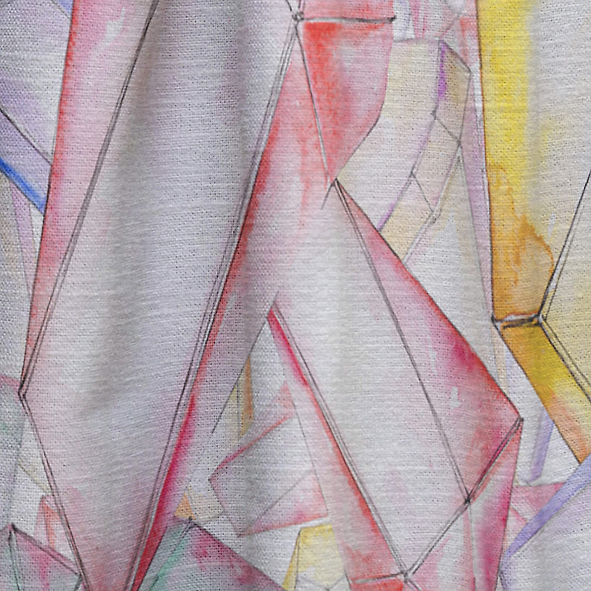 DesignQ Curtains 'Colorful Diamond Rock Jewelry Mineral' Curtains for Bedroom, Curtains for Living Room, Curtains & Drapes - Thermal Insulated - Single Panel-52x90